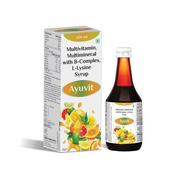 Ayuvit – B-Complex Lysine Syrup for Nutrition & Immunity | Indizen Pharma