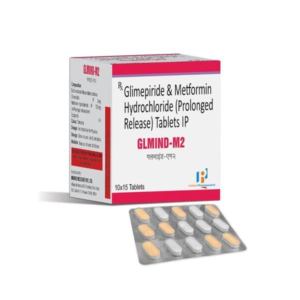 Glimepiride 2 Mg + Metformin 500 Bilayer Tablet | Indizen